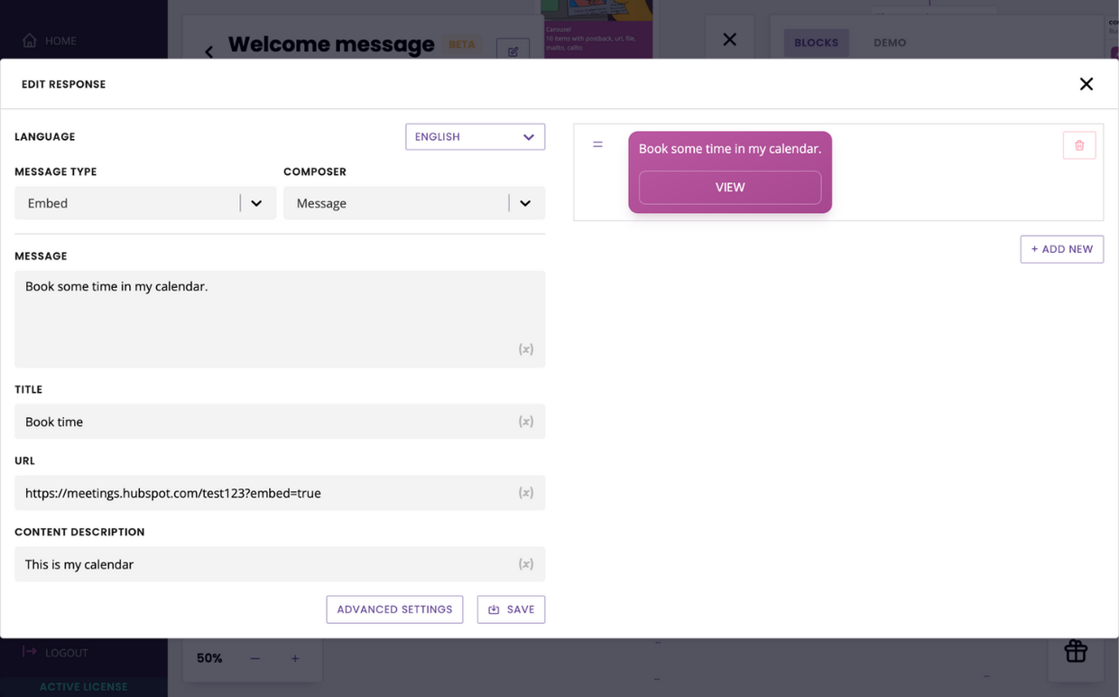 Overview of the message types