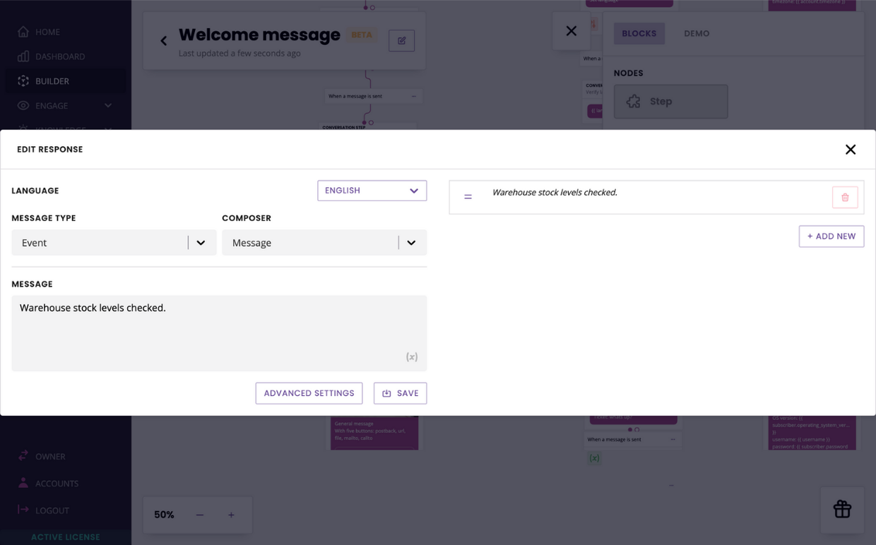Overview of the message types