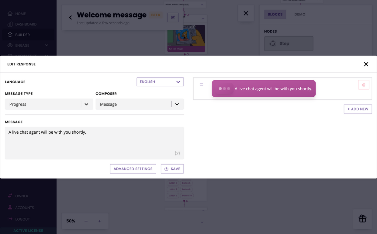 Overview of the message types