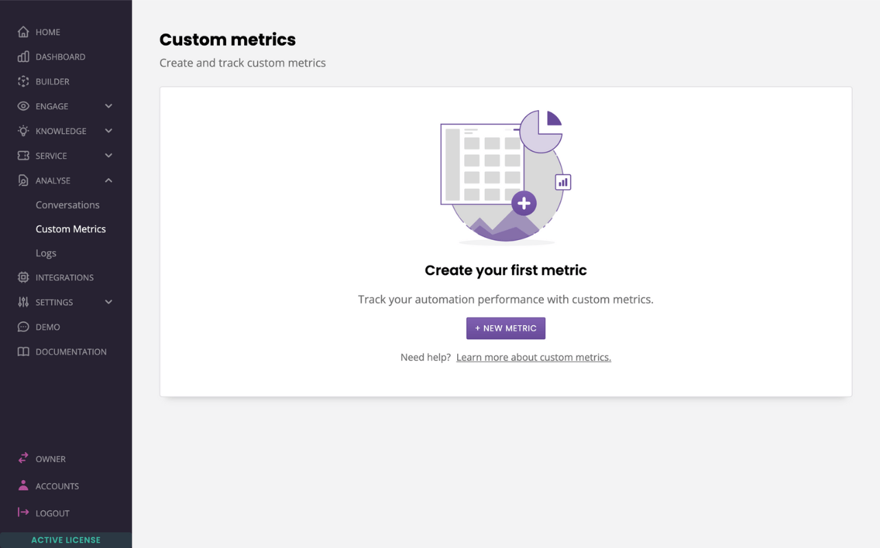 Create custom chatbot metrics