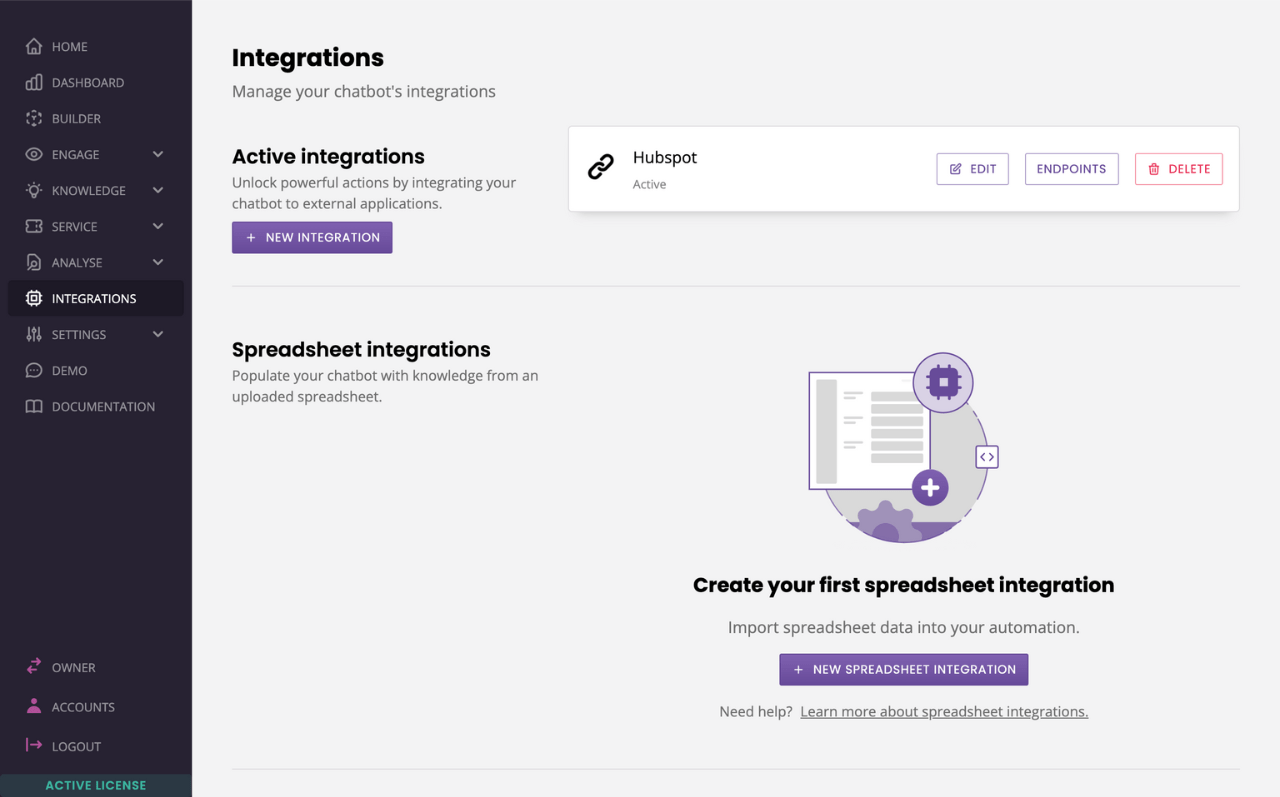 Set up a logical integration