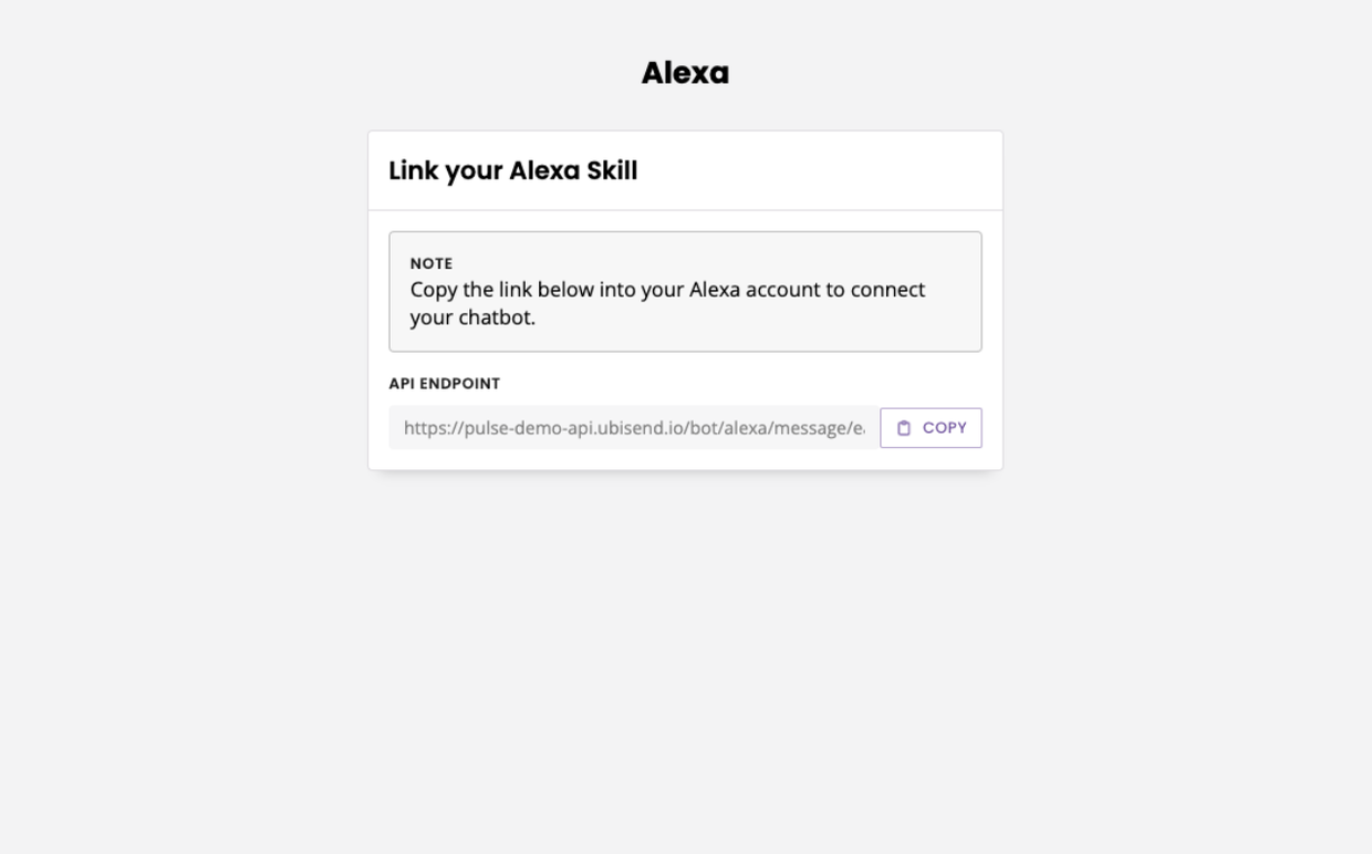 Connect your chatbot to Amazon Alexa