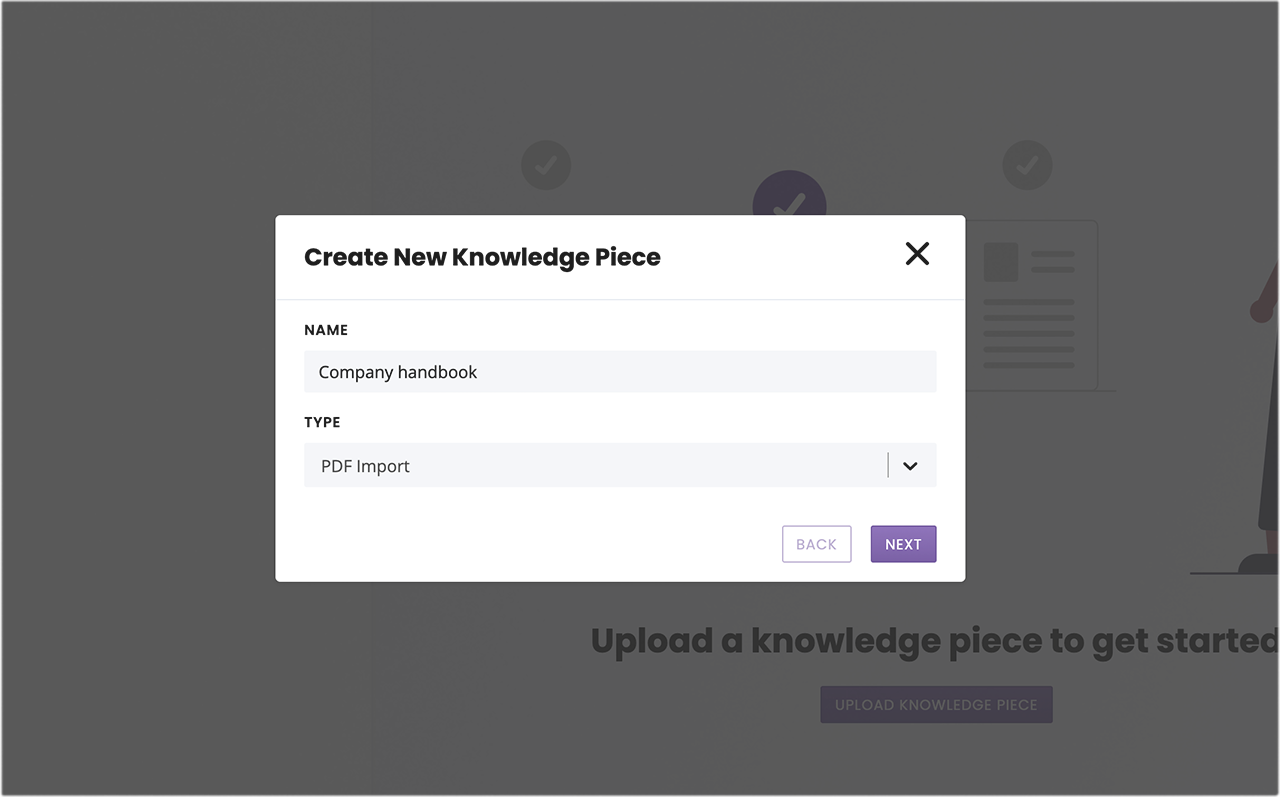 Create a knowledge base from a PDF