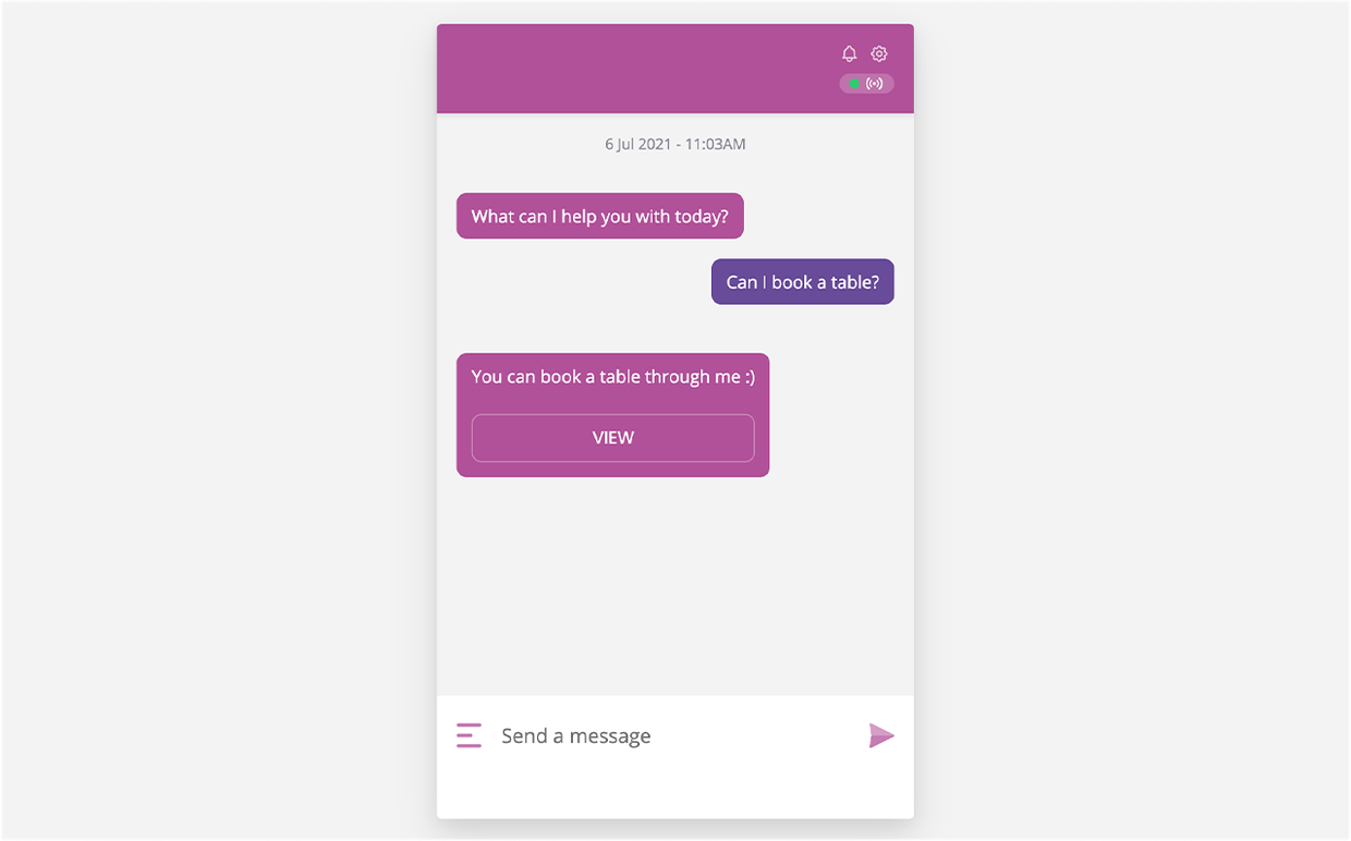 How to add an OpenTable reservation widget to your chatbot