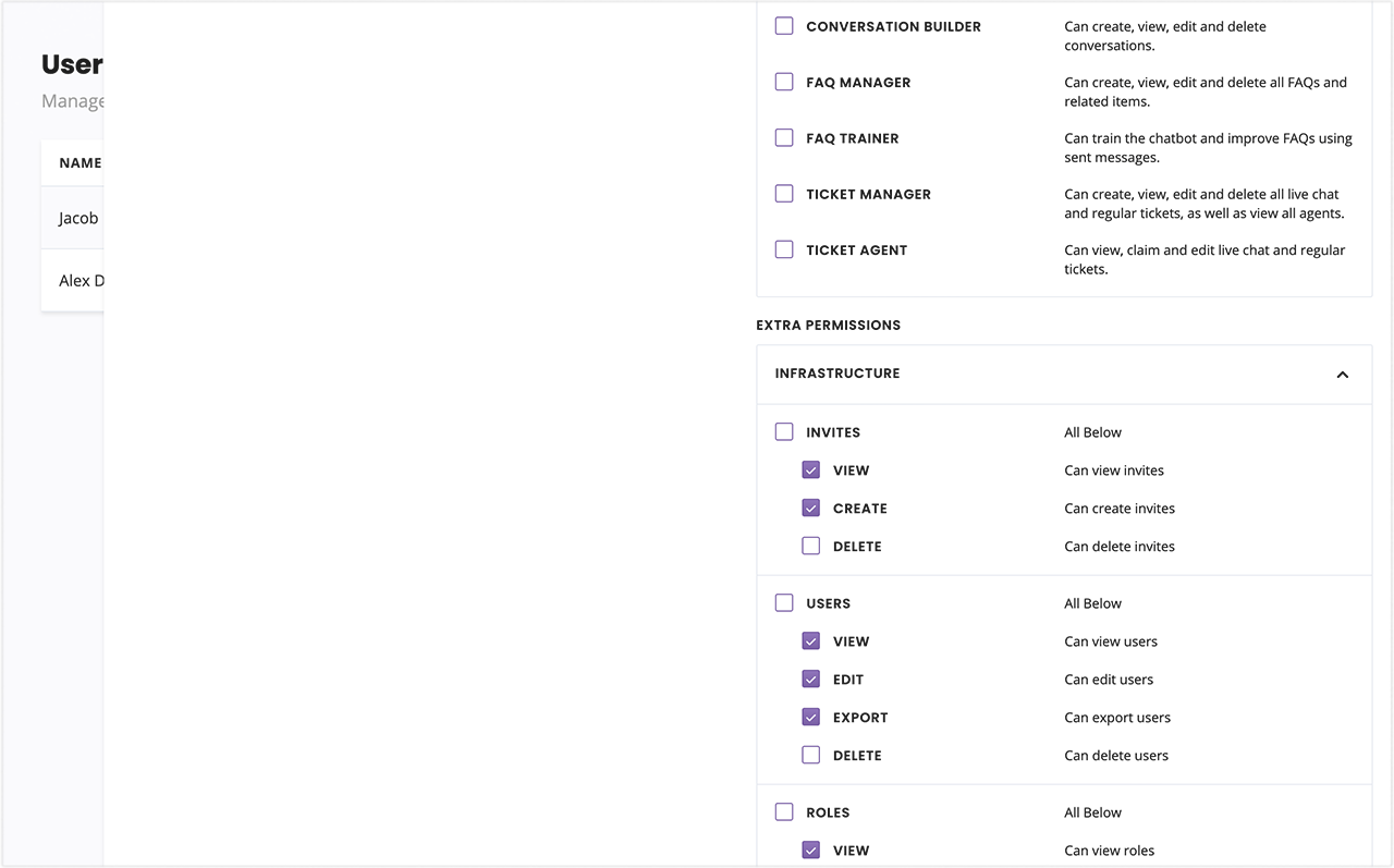 Create custom user roles
