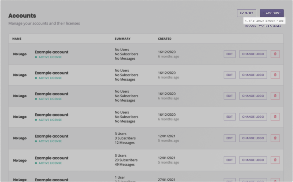 Create a new account