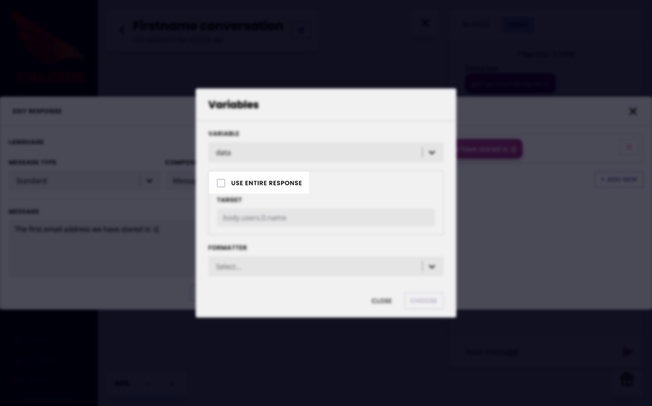 How to bring third-party data into a chatbot message