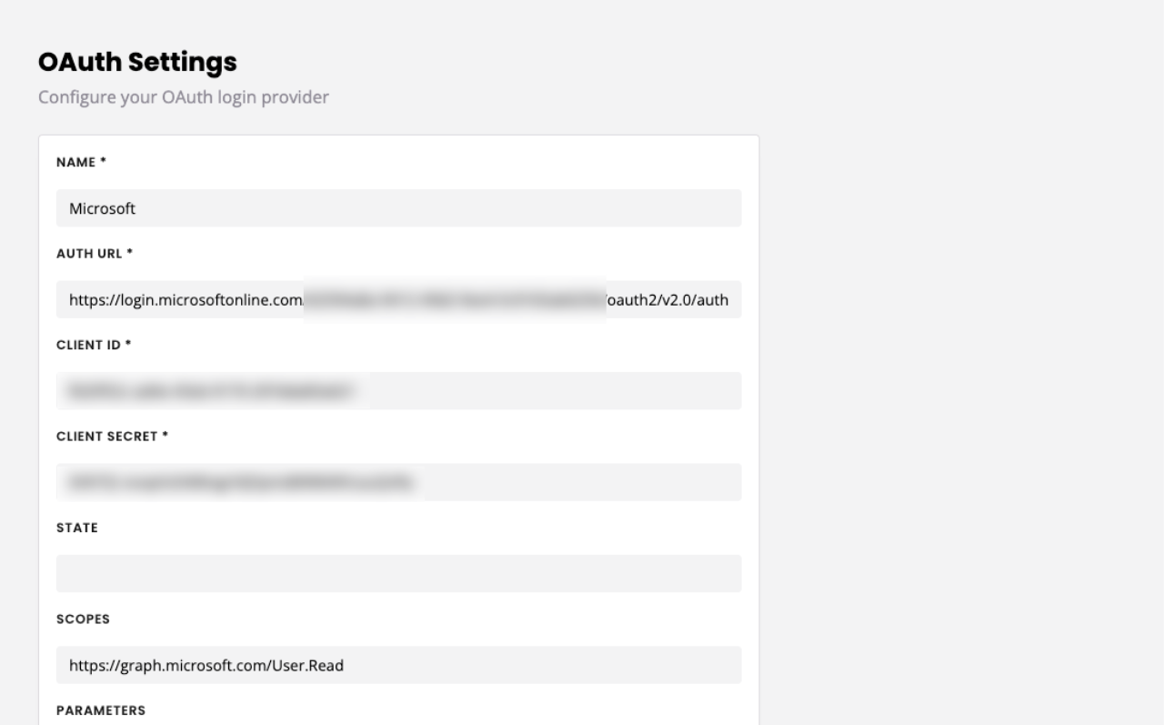 How to set up a Microsoft Azure OAuth