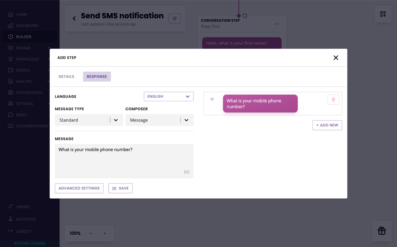 How to send SMS notifications from your chatbot