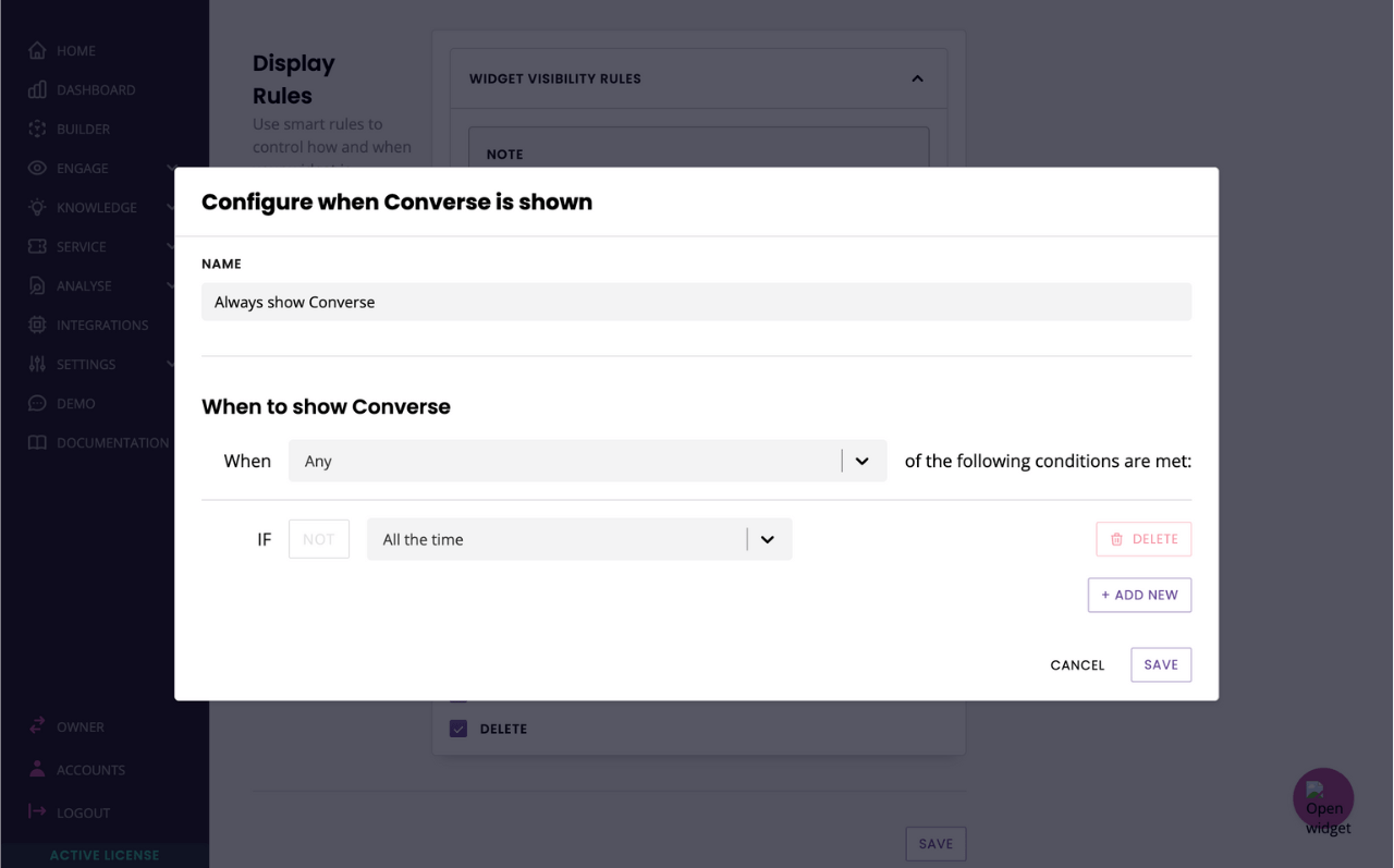 How To Control Your Chatbot Widget S Visibility Common Use Cases
